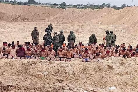 Dozens Of Palestinian Men Stripped And Detained By Israeli Military