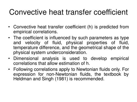 PPT Estimation Of Convective Heat Transfer Coefficient PowerPoint