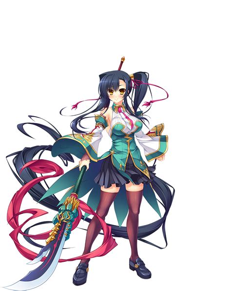 The Big Imageboard Tbib 1girl Absurdly Long Hair Bare Shoulders Black Thighhighs Blue Hair
