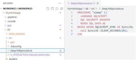 Create Hana Stored Procedure And Expose As Cap Service Function Sap