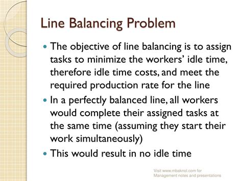 ppt line balancing in operations management powerpoint presentation free download id 6137282