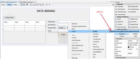 tutorial java netbeans cara gampang menciptakan simpan save ke database mysql source code
