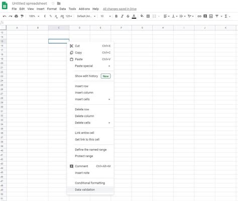 Google Sheets Drop Down Lists IONOS