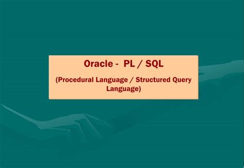 ppt oracle pl sql procedural language structured query language powerpoint