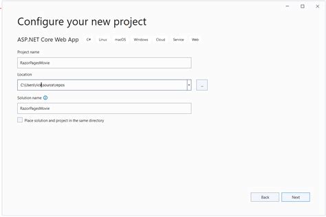 tutorial get started with razor pages in asp core microsoft learn