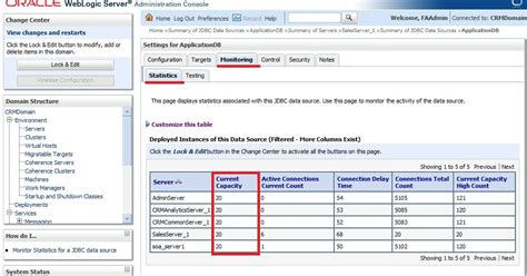 xml and more dynamically sizing jdbc connection pool in weblogic server