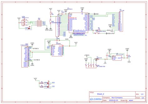 esp32最小系统板（实物已验证） 嘉立创eda开源硬件平台