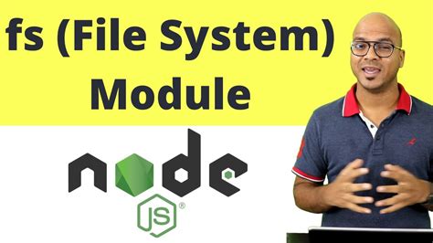 fs file system module in node js youtube