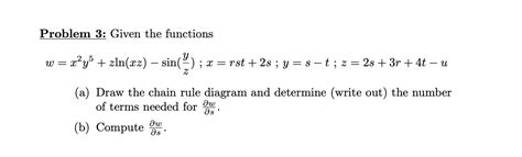solved problem 3 given the functions