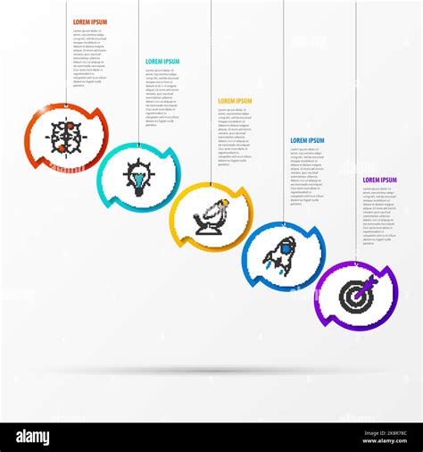 Infographic Design Template Business Concept With 5 Steps Can Be Used