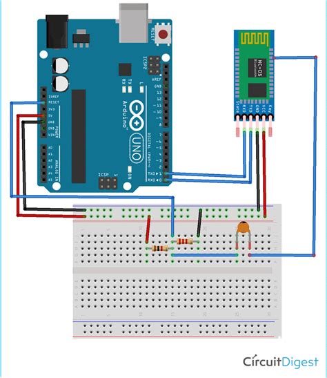 Bluetooth Module Arduino Circuit