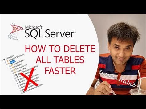 How To Delete All Tables From MS SQL Server Delete Database And