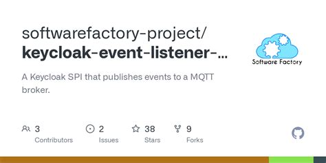 GitHub Softwarefactory Project Keycloak Event Listener Mqtt A