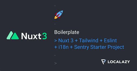 Nuxt 3 Tailwind Eslint I18n Sentry Starter
