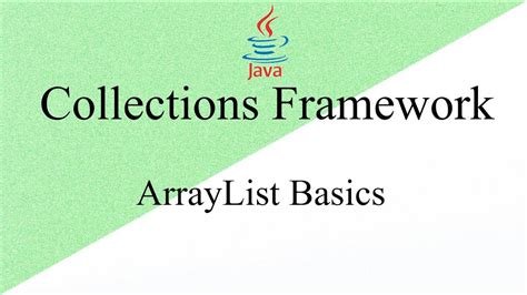 1 1 Java Collections Framework In Hindi ArrayList Introduction YouTube