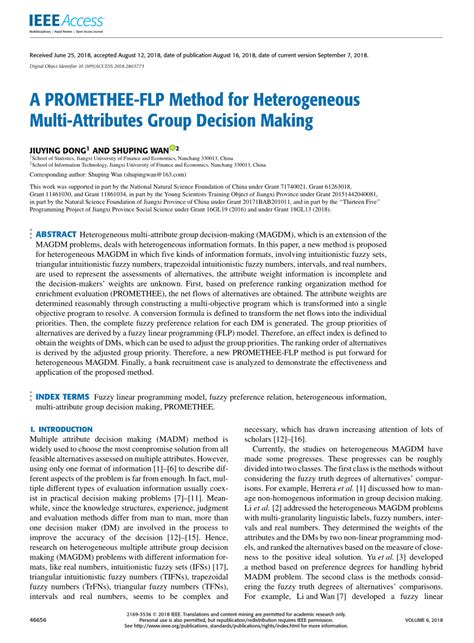 pdf a promethee flp method for heterogeneous multi attributes group decision making