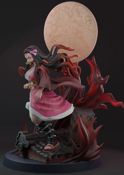 Demon Slayer Nezuko Divide And Full Version 3D Model 3D Printable
