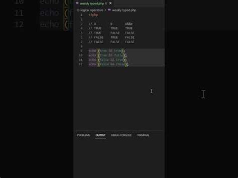 Logical Operators PHP YouTube