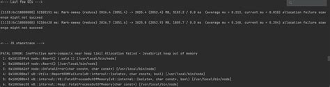Javascript Heap Out Of Memory Issue When Installing React Pivottable