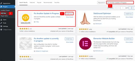 how to fix another update is in progress error in wordpress ltheme