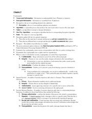 Chapter 9 Notes NT2580 Chapter9 Cryptography