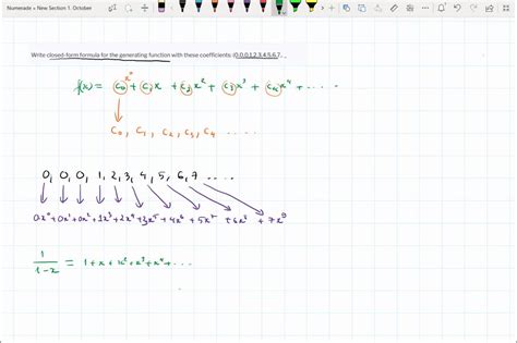 solved find a closed form for the generating function for the sequence 0 0 1 1 1 1 1 1 1 1 1 1