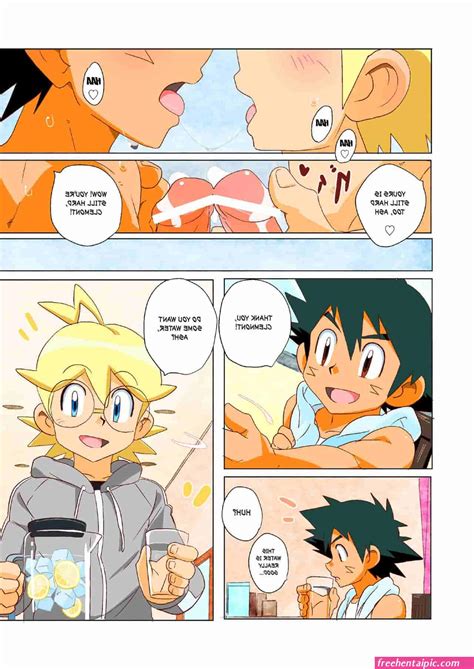 Ash X Clemont Yaoi Gay Sex Free Hentai Pic
