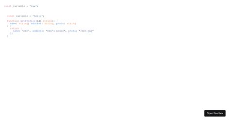 Basic Example Forked Codesandbox