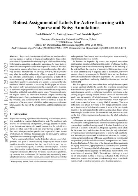robust assignment of labels for active learning with sparse and noisy annotations deepai