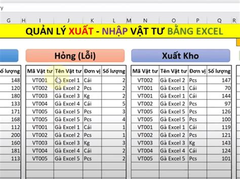 Mẫu File Excel quản lý kho xuất nhật tồn đơn giản miễn phí