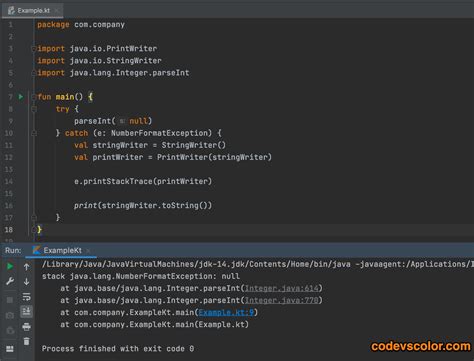 How To Convert A Stack Trace To String In Kotlin Codevscolor