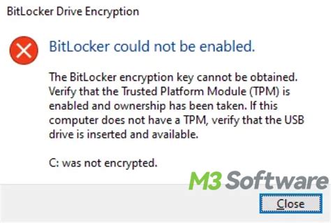 BitLocker Could Not Be Enabled Error Causes How To Fix