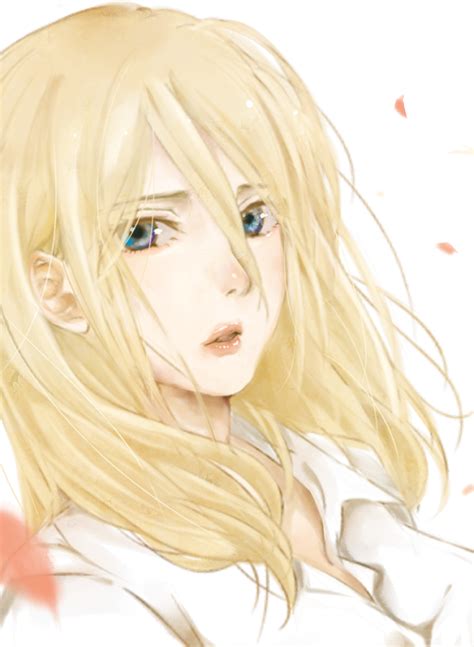 Safebooru 1girl Blonde Hair Blue Eyes Christa Renz Face Guruko Minami Hair Between Eyes Lips