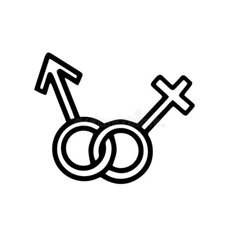 Female And Male Sex Iconsymbol Of Men And Women Stock Illustration Illustration Of Sexual