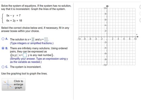 get answer transcribed image text solve the system of equations if transtutors