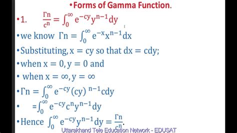 integral calculus properties of gamma function and its relation with beta function youtube