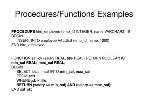 ppt pl sql procedural language structured query language powerpoint presentation id 5425671