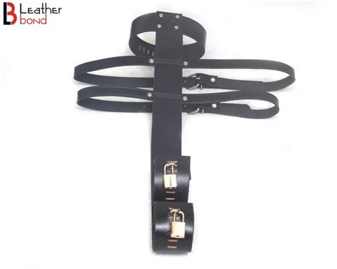 Armbinder Locking Collar To Wrist Bondage Restraint Set Back Etsy