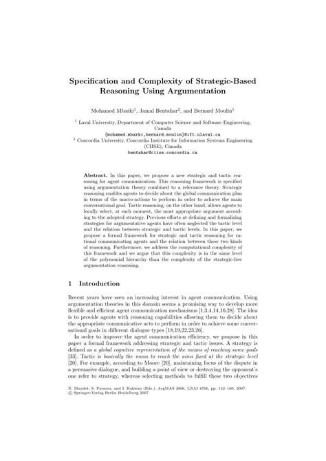 [pdf] specification and complexity of strategic based reasoning using argumentation