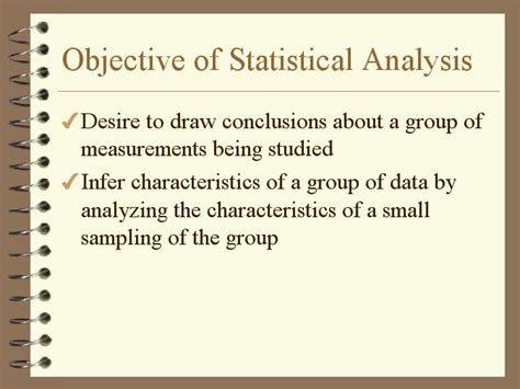 Objective Of Statistical Analysis