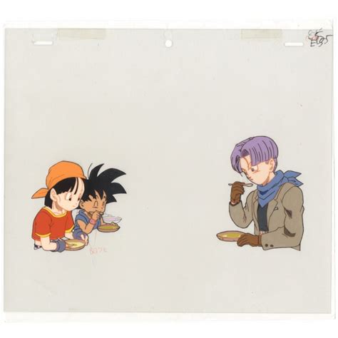 Original Dragon Ball Gt Goku Pan And Trunks Anime Cel