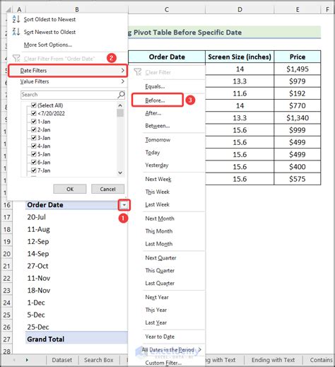 excel pivot table filter based on cell value 6 handy examples