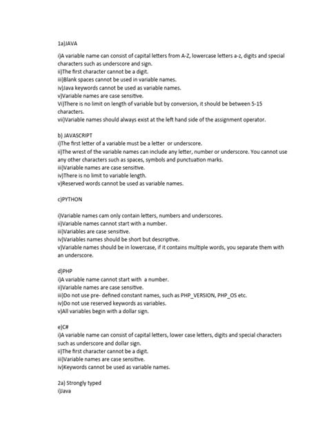 201 assignment 0 pdf variable computer science reserved word