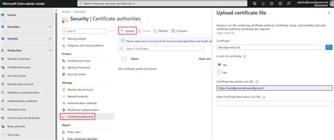 How To Configure Microsoft Entra Certificate Based Authentication