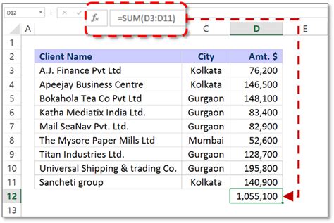 Excel Formulas List