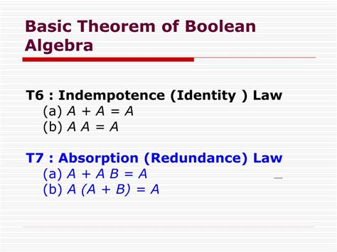 ppt boolean algebra powerpoint presentation free download id 5597429