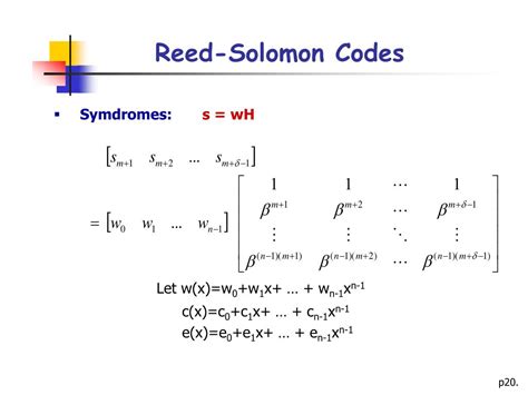 ppt reed solomon codes powerpoint presentation free download id 3265613