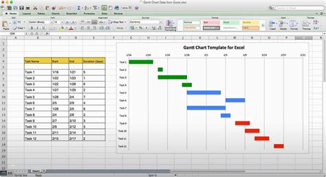 how to create a gantt chart in excel 2023 printable online
