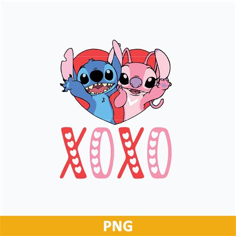 Xoxo Stitch Angel Love Png Stitch Valentine Png Valentine Inspire Uplift In 2023 Love Png