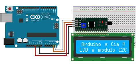 como usar o módulo i2c com arduino e display lcd 16x2 arduino e cia lcd arduino projetos